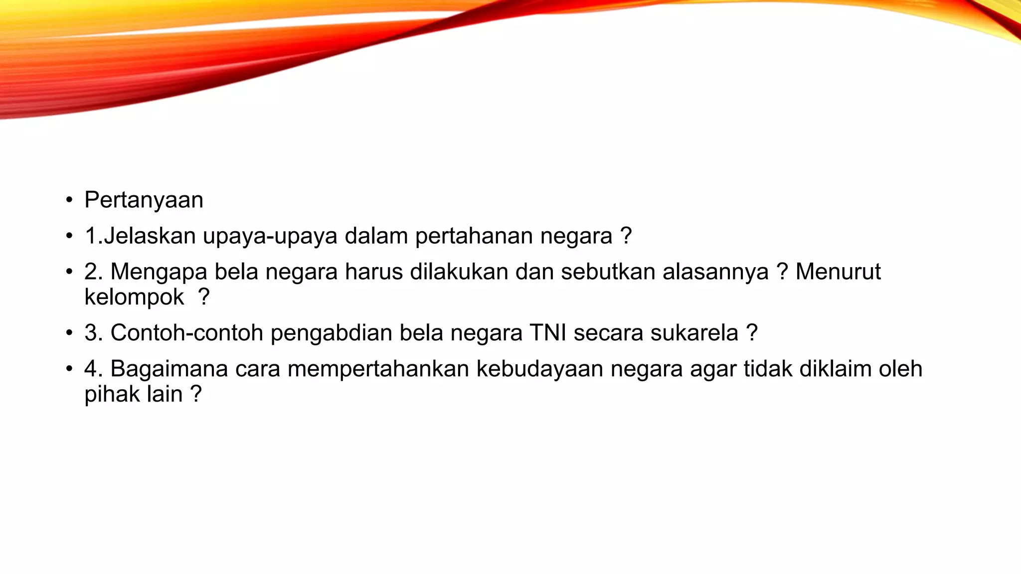 Peranan Rakyat dalam upaya Bela Negara | PPT