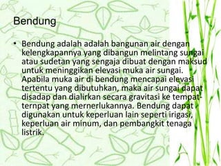 Presentasi bendung bambu sederhana tahan gempa | PPTX