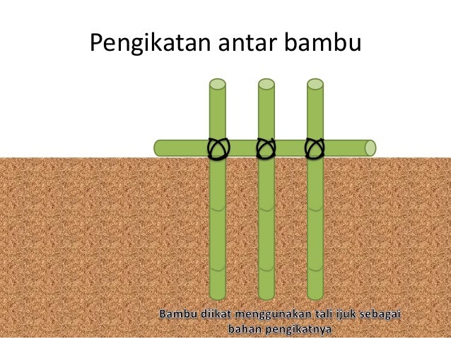 Presentasi bendung bambu sederhana tahan gempa