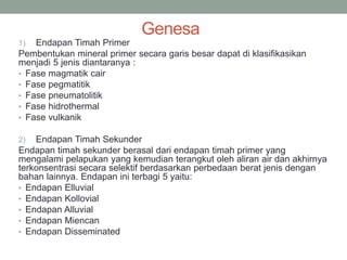 Bahan Galian Logam Timah | PPTX