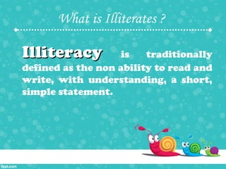 ILLITERATES IN INDONESIA | PPT | Education