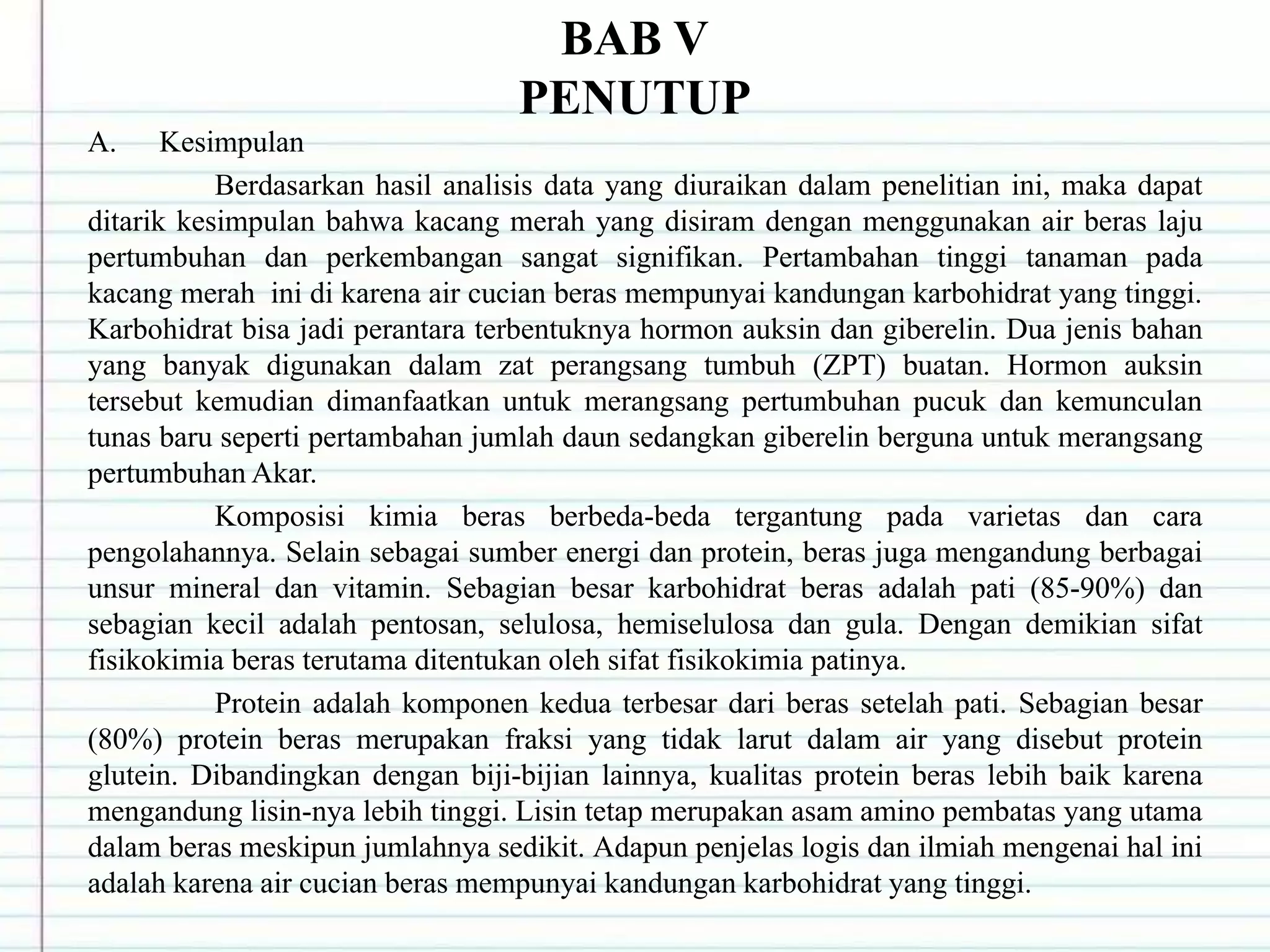 Laporan Hasil Penelitian Biologi: Pengaruh jenis media air pada ...