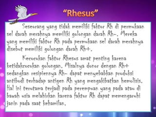 Golongan Darah | PPTX