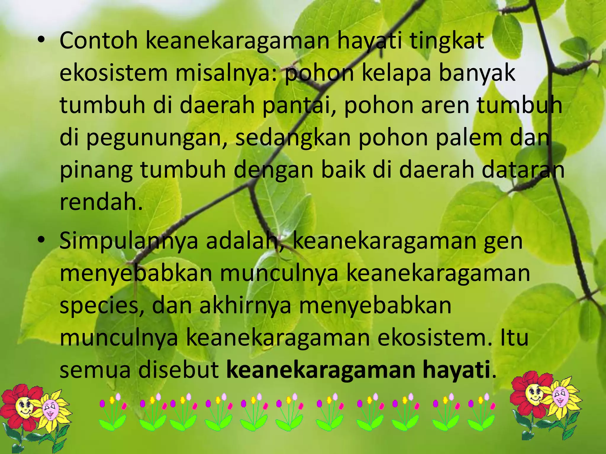 Presentasi biologi tentang keanekaragaman hayati | PPTX