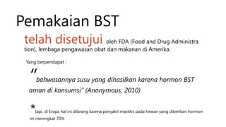 Presentasi biologi hormon bst | PPTX