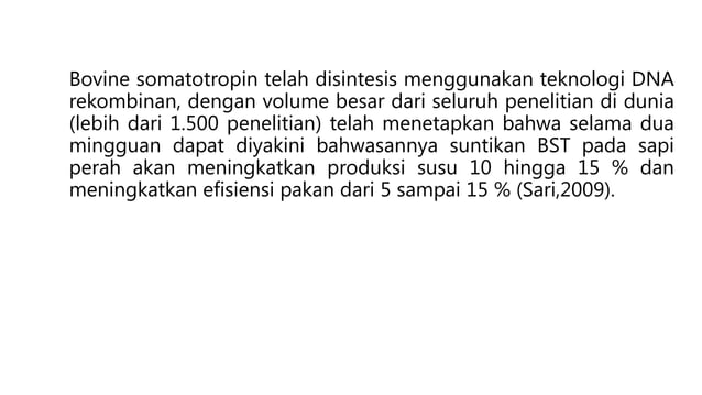 Presentasi biologi hormon bst | PPTX