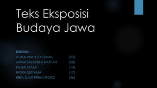 Teks Eksposisi Bahasa Jawa | PPTX