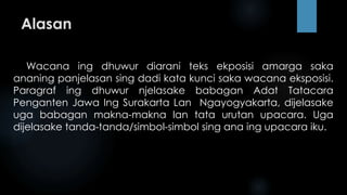 Teks Eksposisi Bahasa Jawa | PPTX