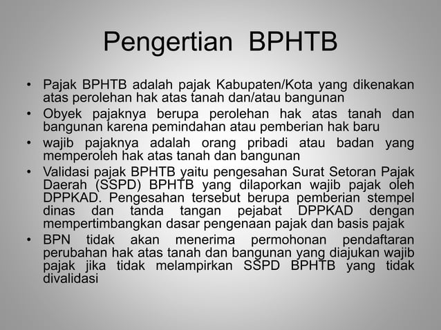 Presentasi bphtb | PPTX