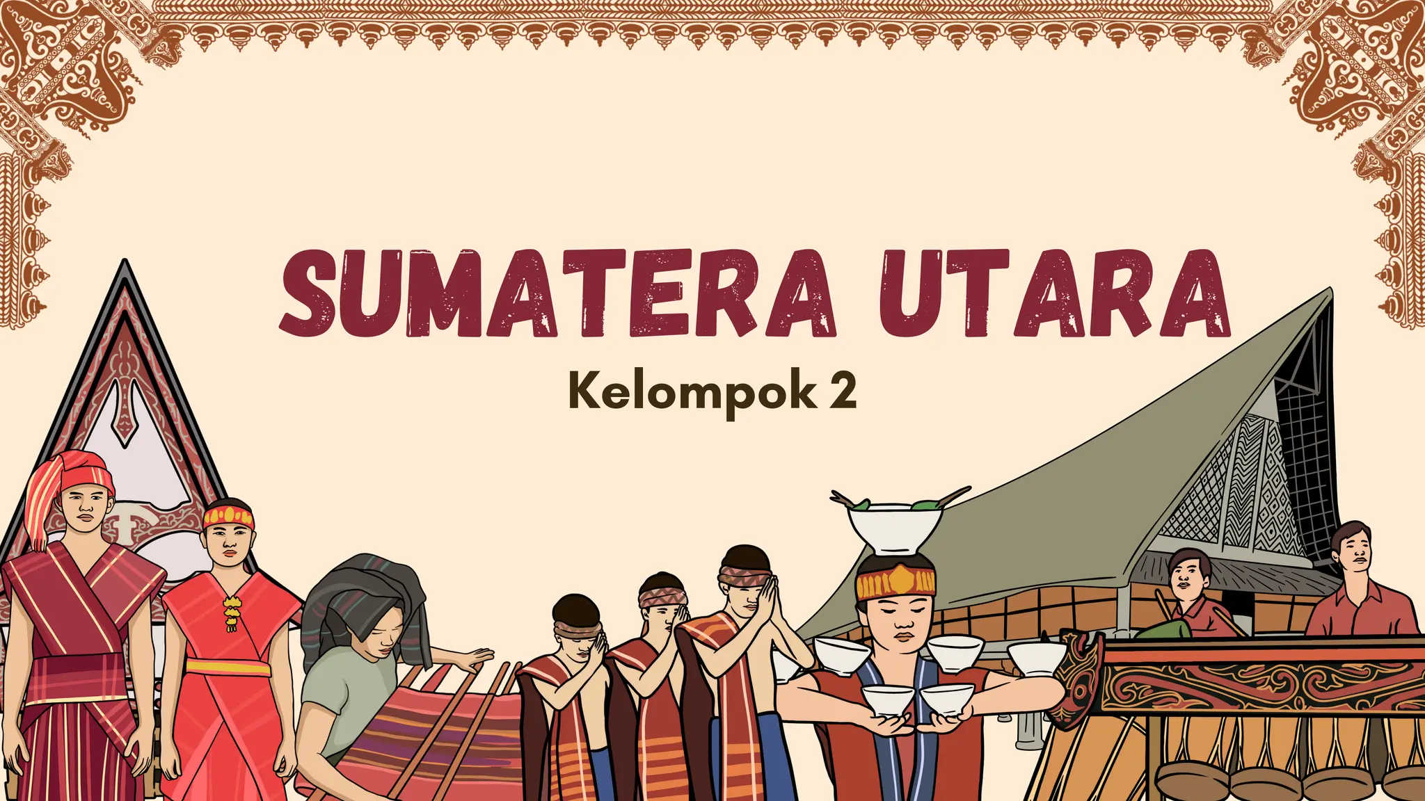 Presentasi Budaya Suku Batak Sumatera Utara Krem Ilustratif_20250124 ...