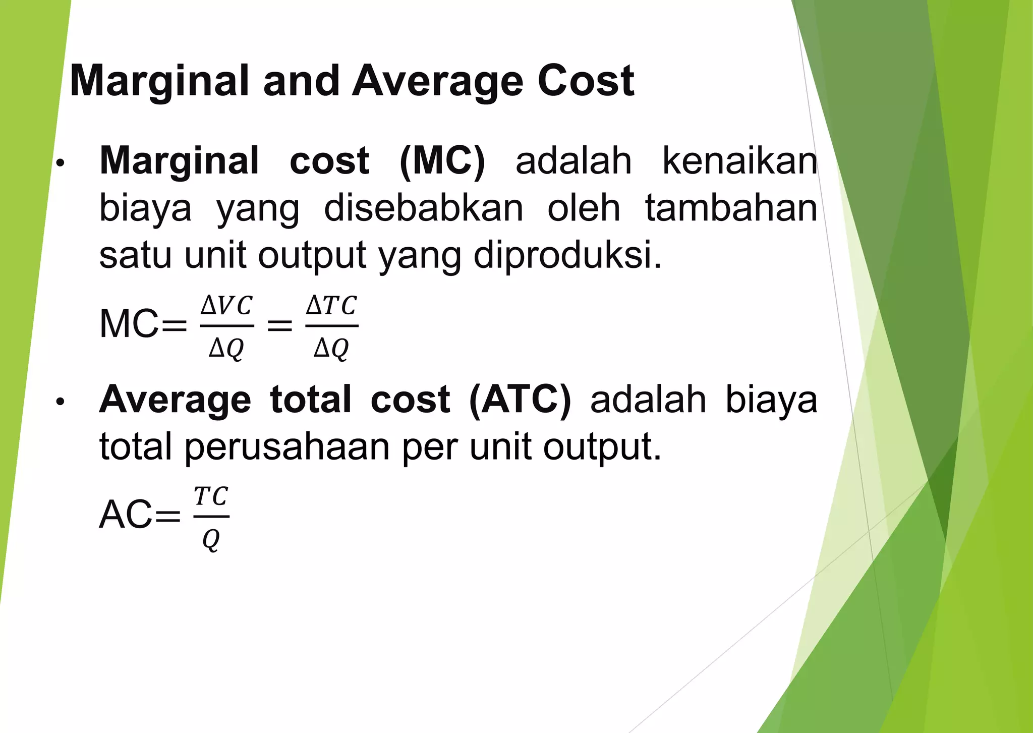 The Cost Of Production | PPTX