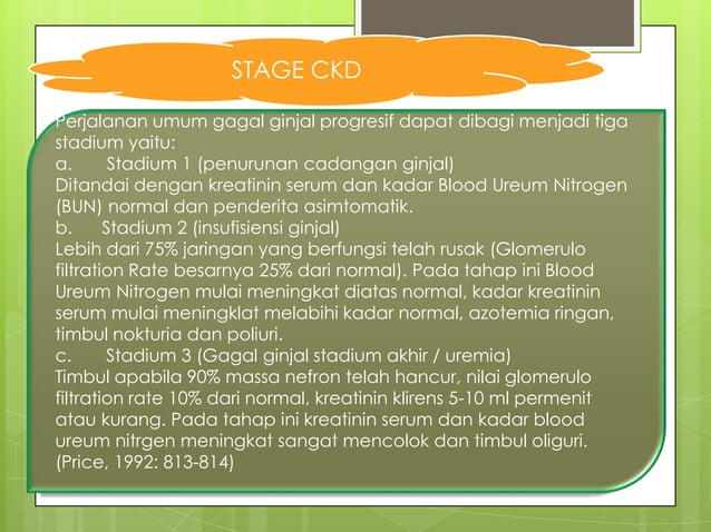 Presentasi ckd (gagal ginjal kronik) | PPTX