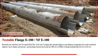 Presentasi Produk Pipa Baja Bergelombang, Nestable Flange | PDF