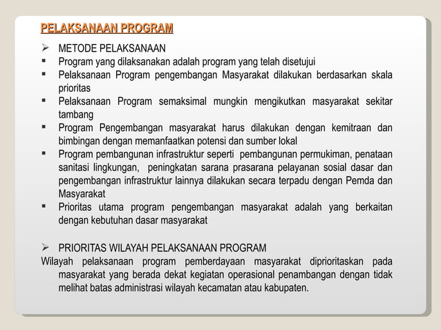 Presentasi comdev karbindo | PPT