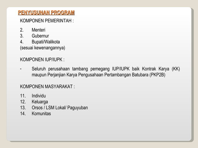 Presentasi comdev karbindo | PPT