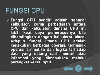Presentasi CPU | PPTX