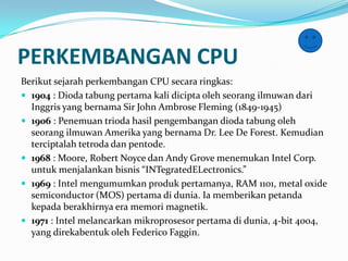 Presentasi CPU | PPTX