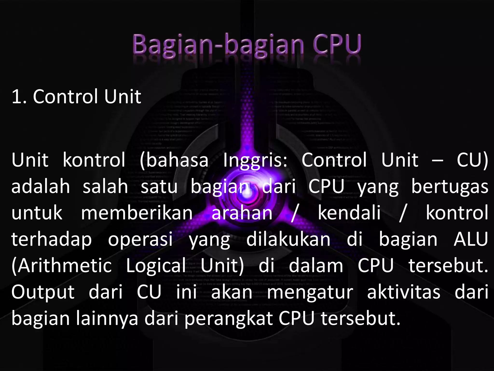 Presentasi seputar CPU | PPTX