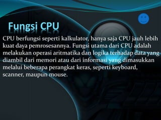 Presentasi seputar CPU | PPTX