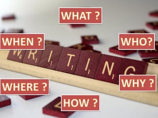 Presentasi Creative Writing - Bagaimana Cara Menulis Kreatif | PPT