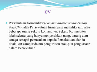 Presentasi cv dan firma | PPTX