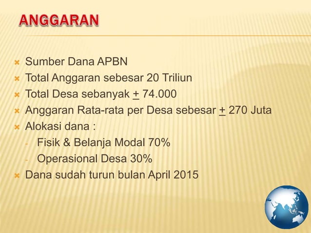 Presentasi dana desa | PPTX