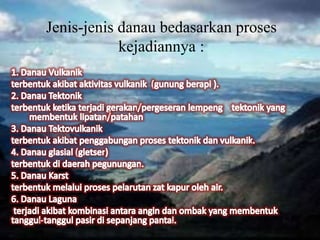 JENIS -JENIS DANAU | PPTX
