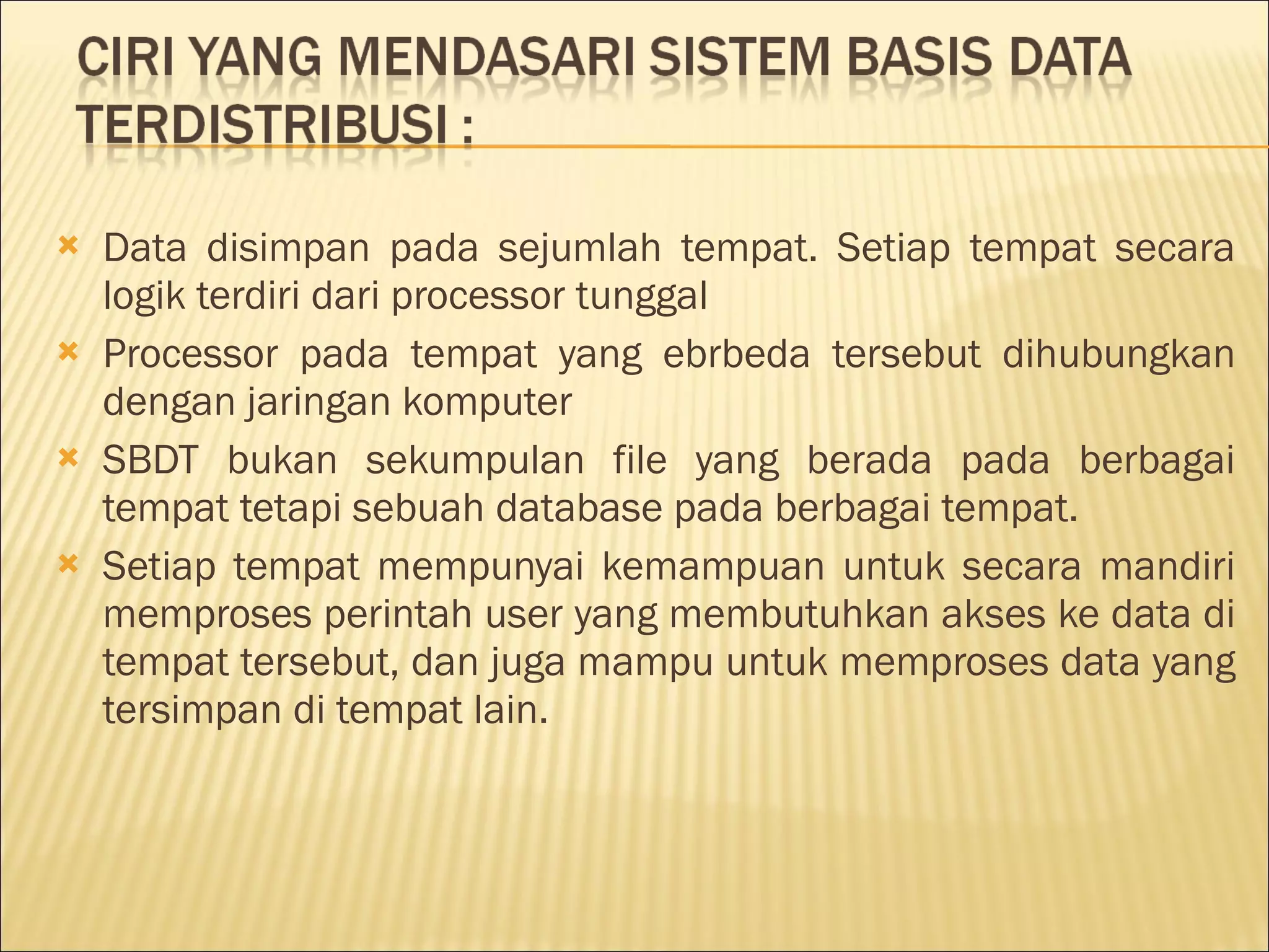 Presentasi database terdistribusi new 2 | PPT