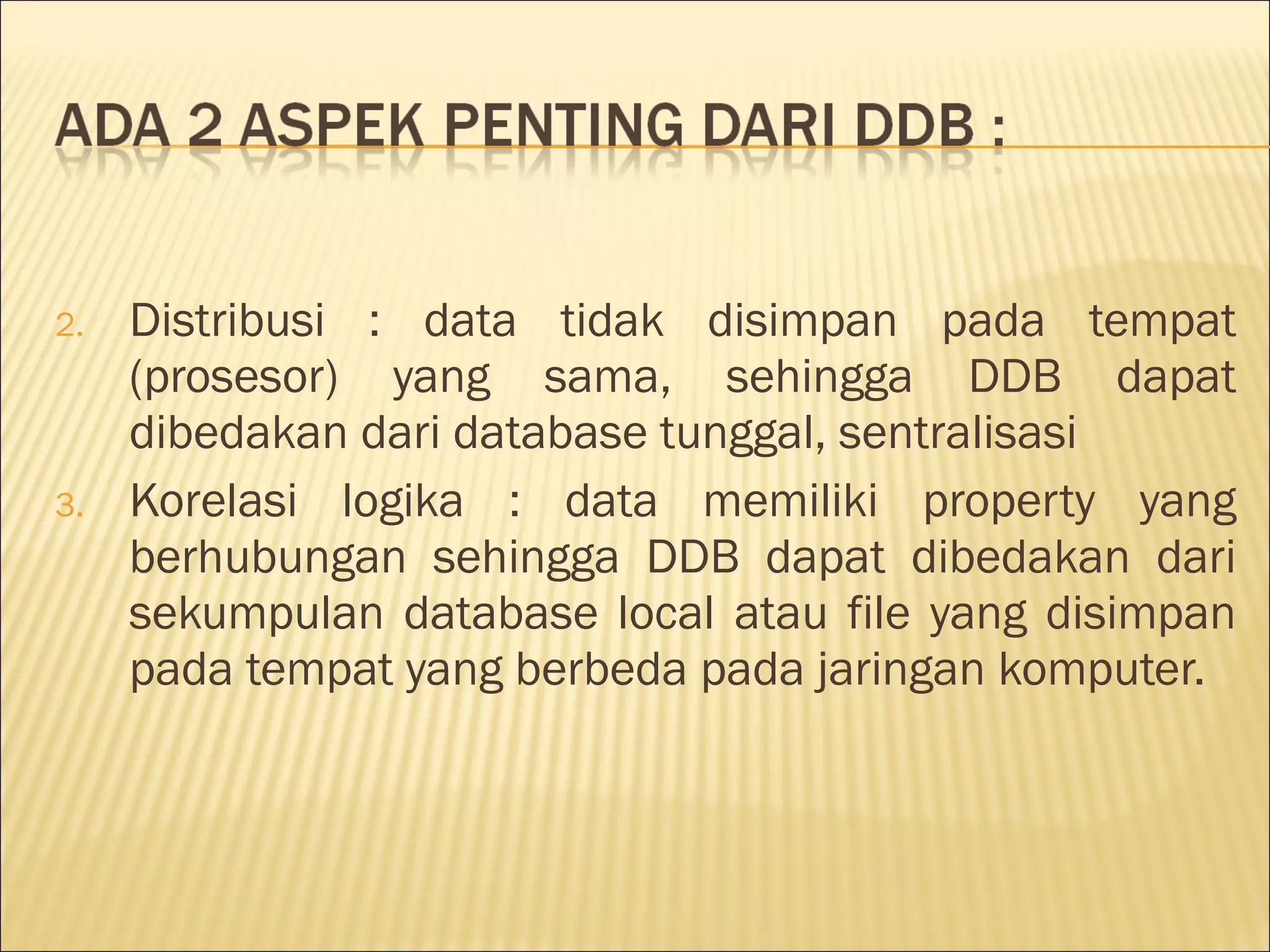 Presentasi database terdistribusi new 2 | PPT
