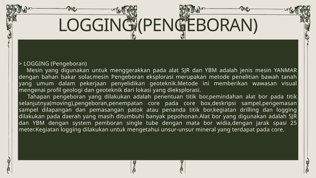 PRESENTASI DAVINA FIX PT GEOMIN ANTAM TBK | PPTX