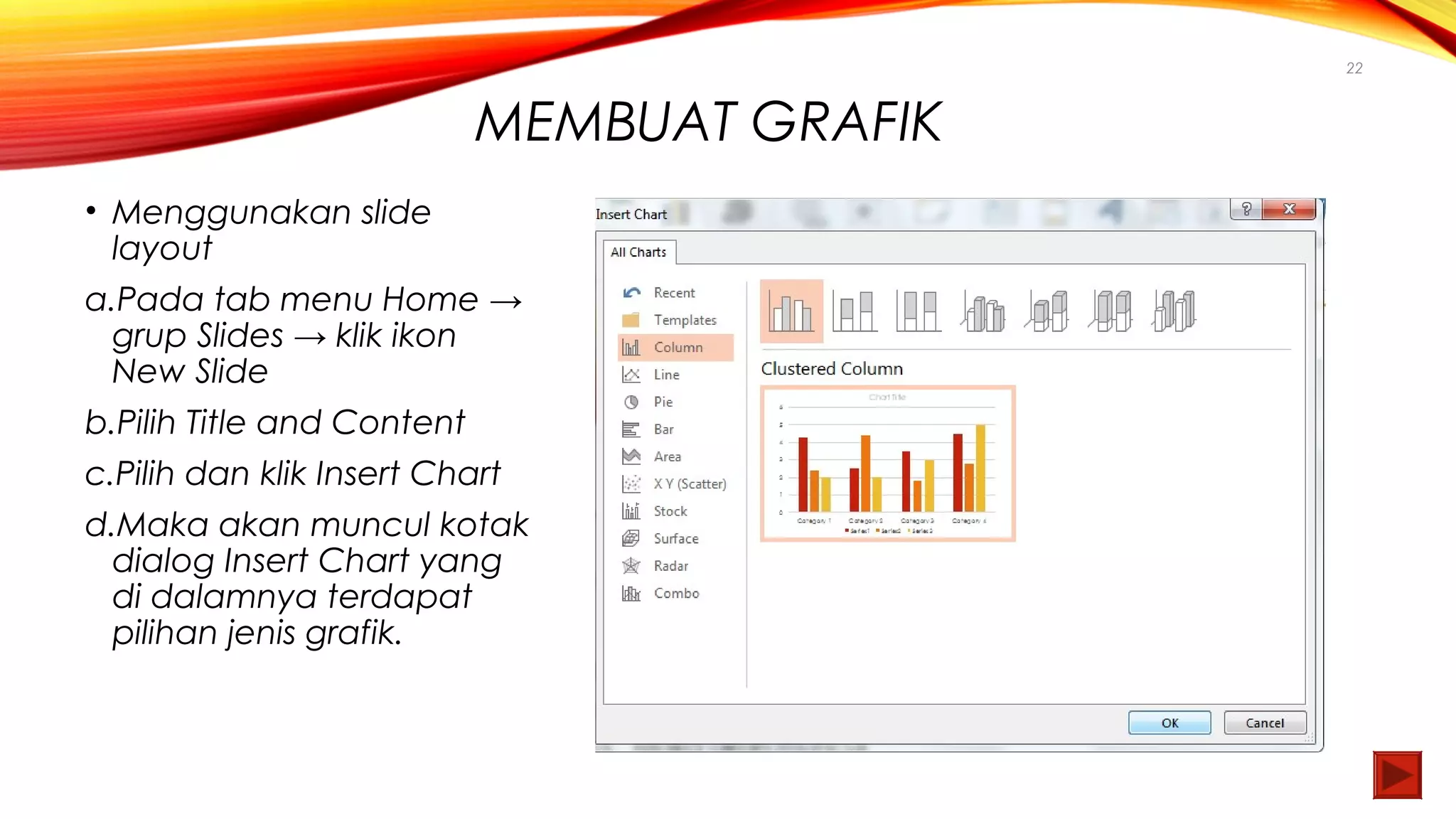 Presentasi dengan variasi tabel, grafik, gambar | PPT