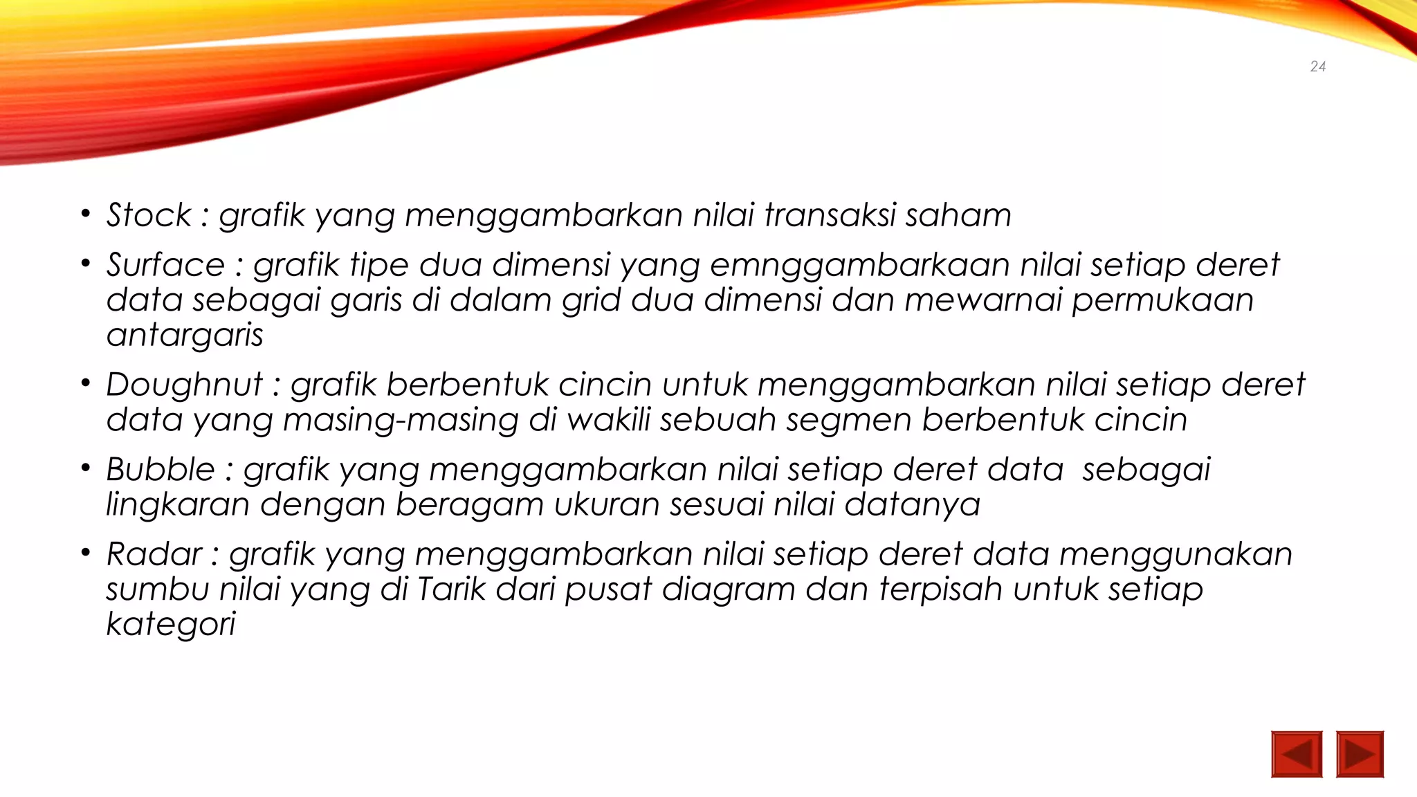 Presentasi dengan variasi tabel, grafik, gambar | PPT