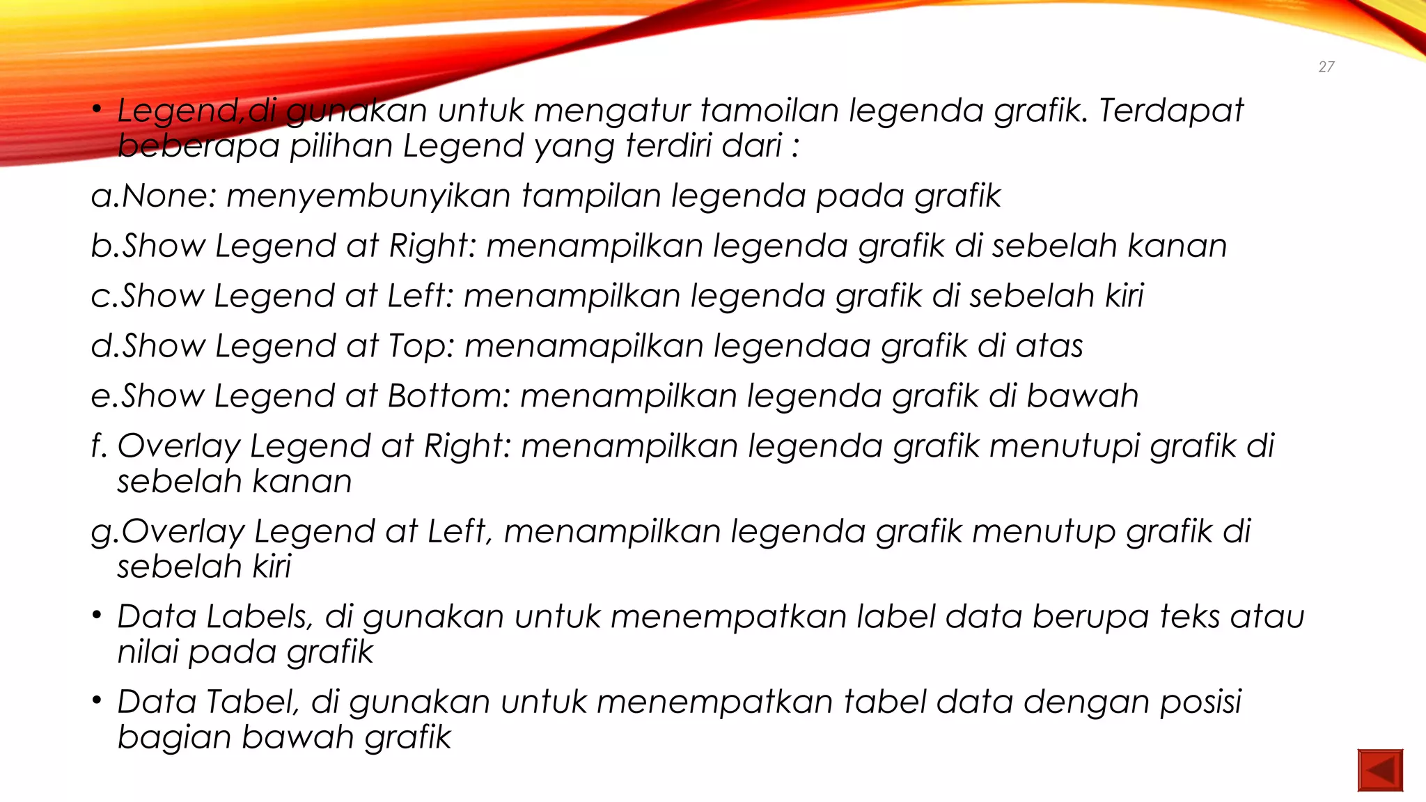 Presentasi dengan variasi tabel, grafik, gambar | PPT