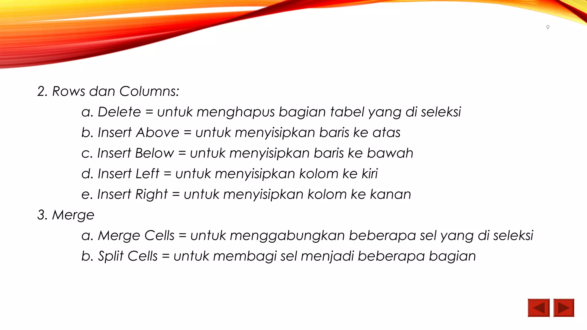 Presentasi dengan variasi tabel, grafik, gambar | PPT