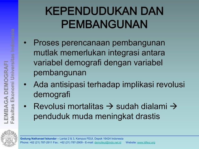 Presentasi desain induk kependudukan | PPT