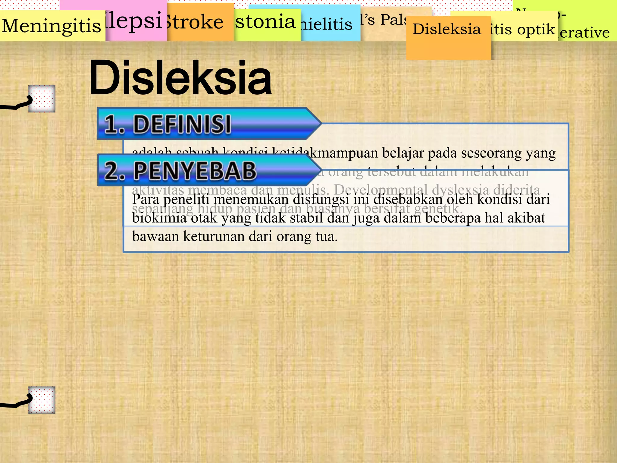 Penyakit pada sistem saraf | PPTX