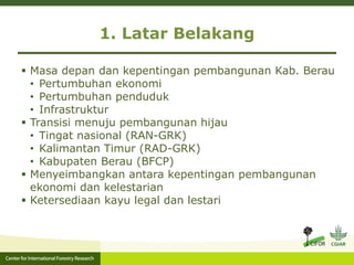 Peranan Sektor Perkayuan Berau Menuju Pembangunan Hijau | PPTX