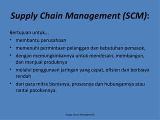 Presentasi ebis scm | PPT