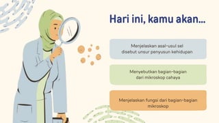Presentasi Edukasi Menjelajahi Sel Secara Detail Gambaran Tangan Gaya ...