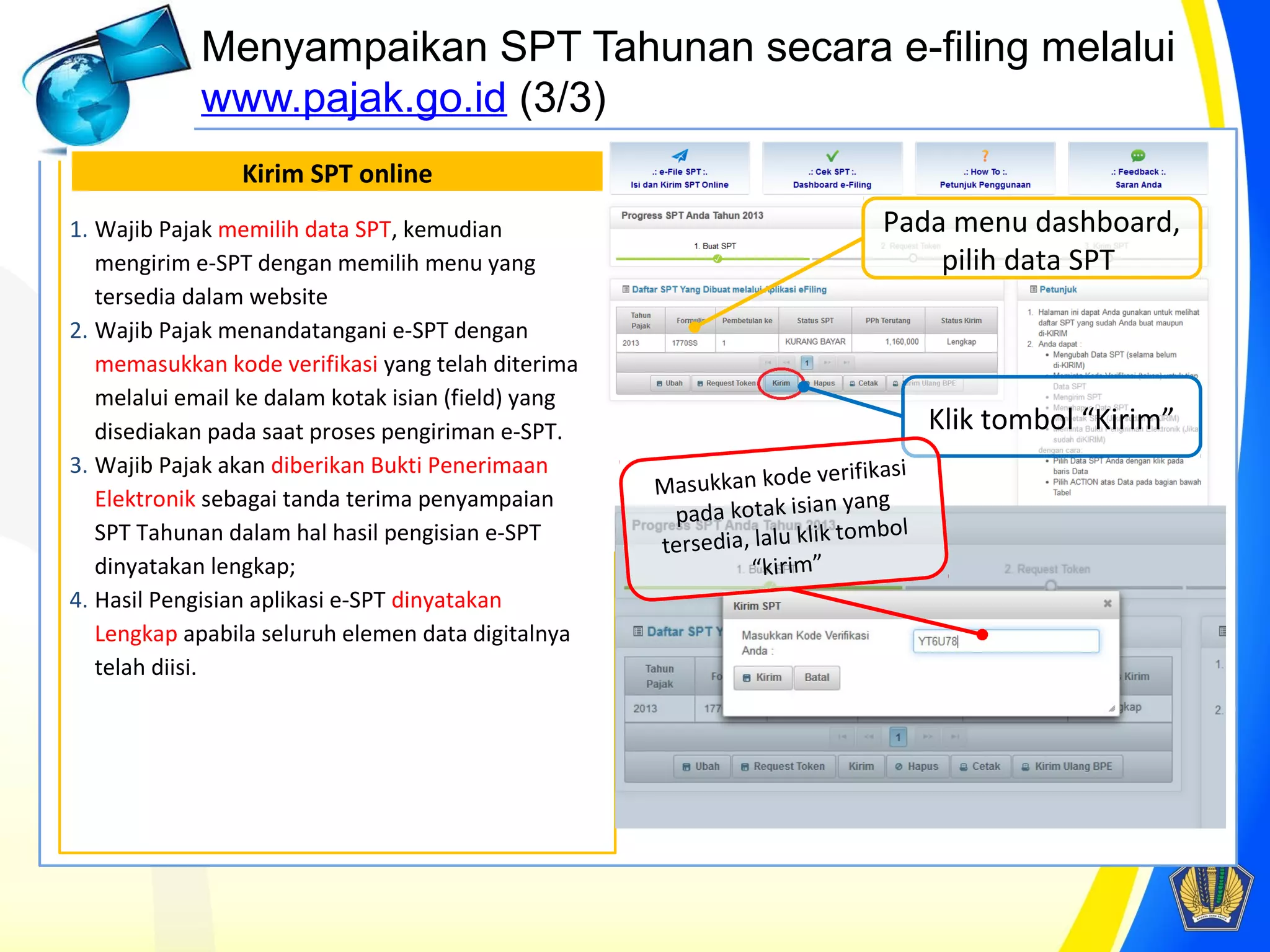 Penyampaian SPT Tahunan melalui e-filling | PPT