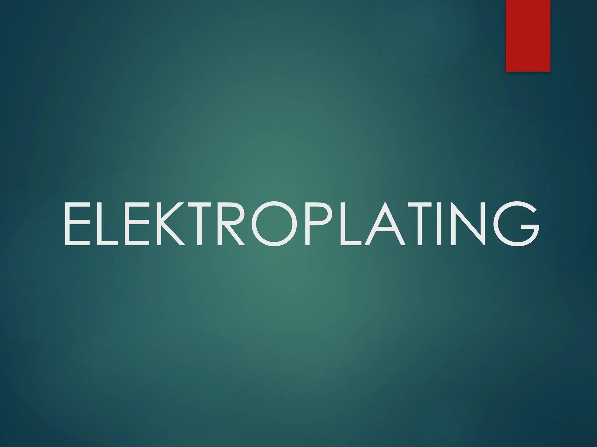 Presentasi Elektroplating, Teknik elektroplating.pptx