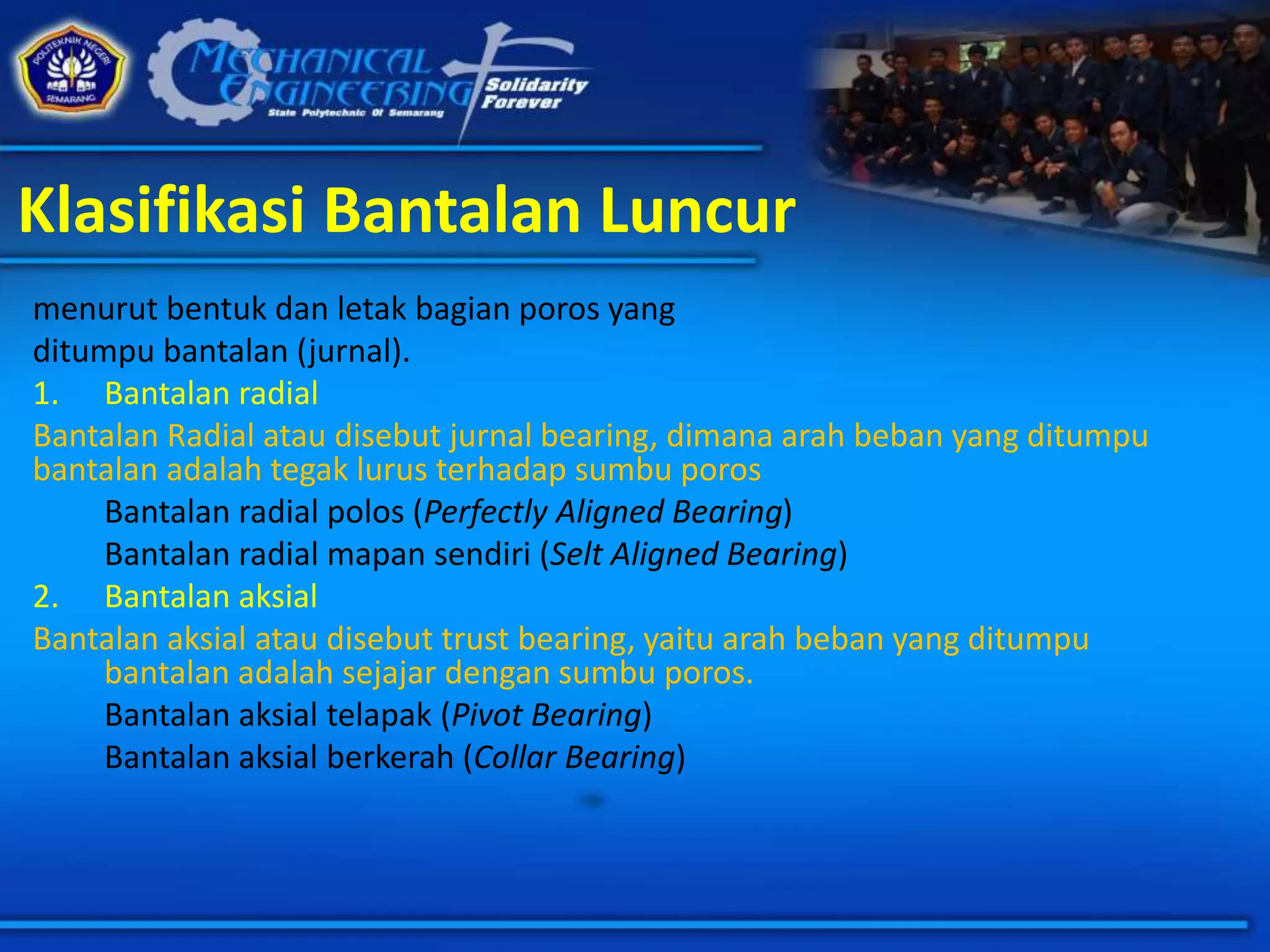 Presentasi elmes=bantalan | PPT