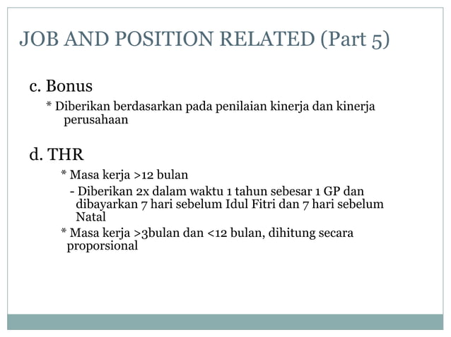 Presentasi Employee Benefit | PPT