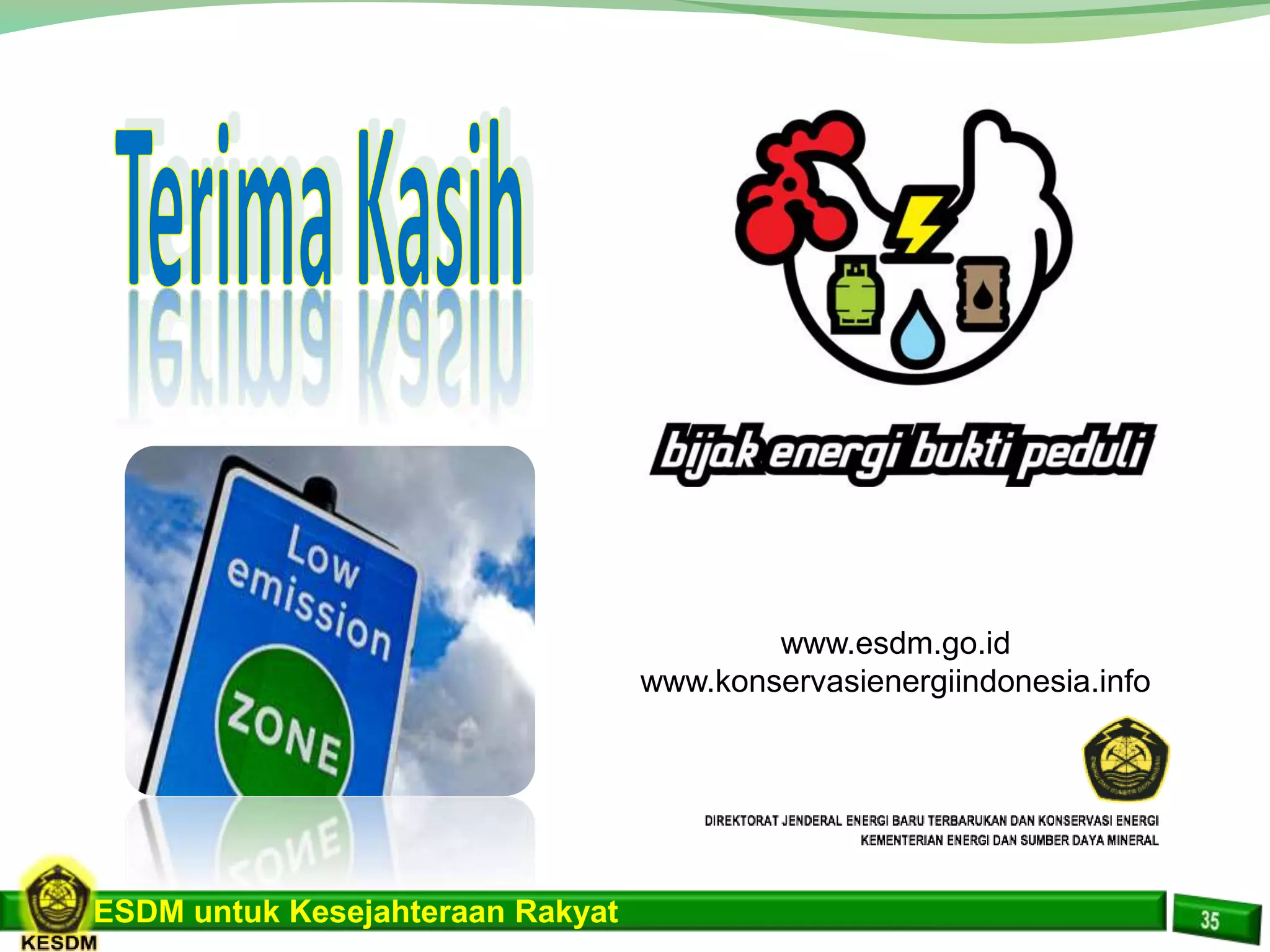 Presentasi energi baru, terbarukan dan konservasi energi | PPTX