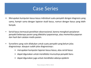 Presentasi epid. studi deskriptif | PPTX