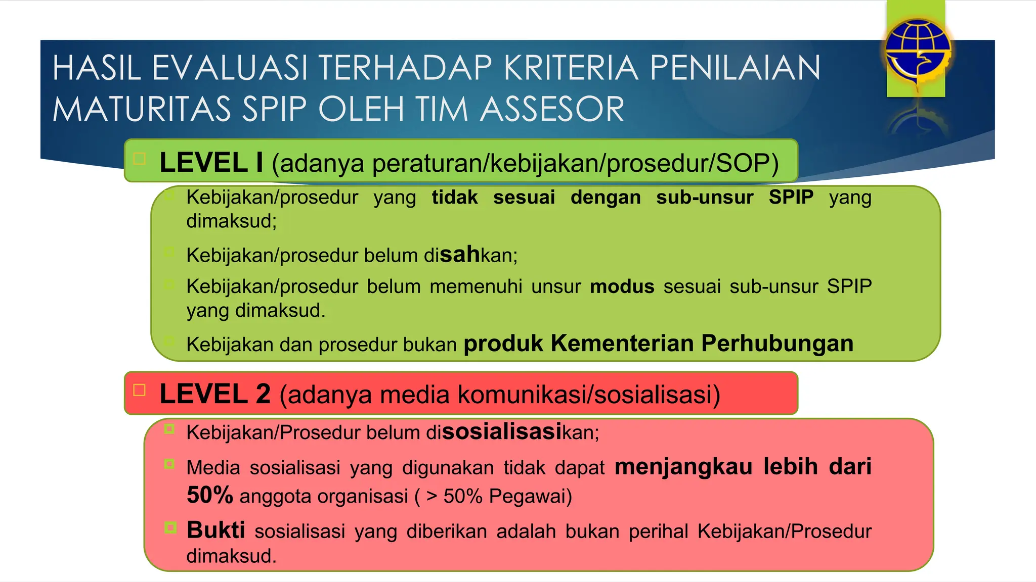 Evaluasi Penyelenggaraan SPIP di Peperintah | PPTX