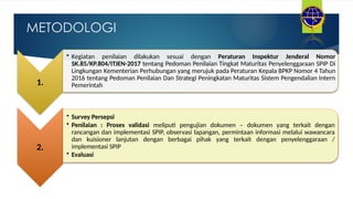 Evaluasi Penyelenggaraan SPIP di Peperintah | PPTX