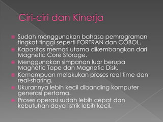 Perkembangan dan Kinerja Komputer | PPTX