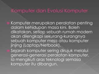 Perkembangan dan Kinerja Komputer | PPTX