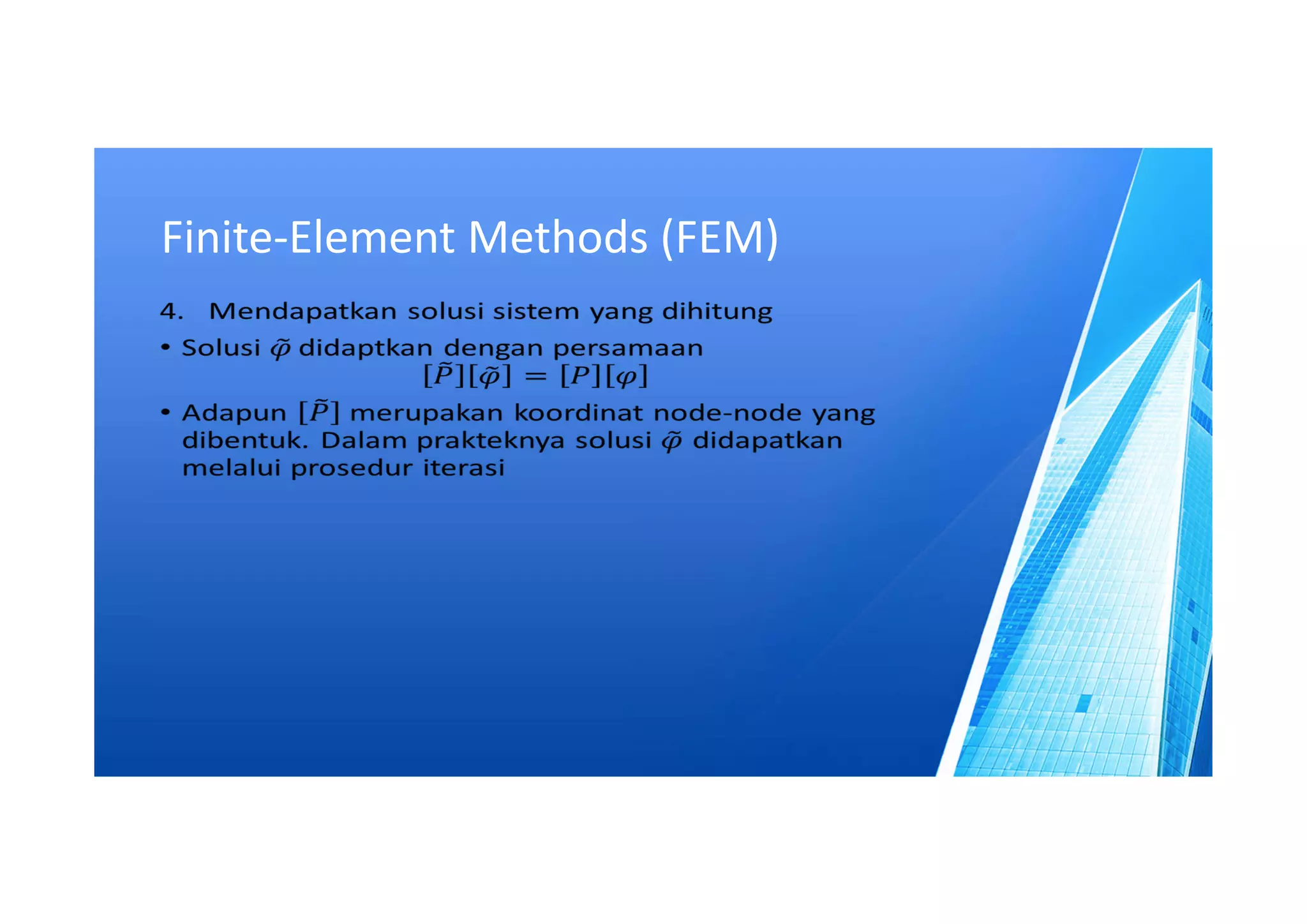 Finite Element Method (Metode Elemen Hingga) | PDF